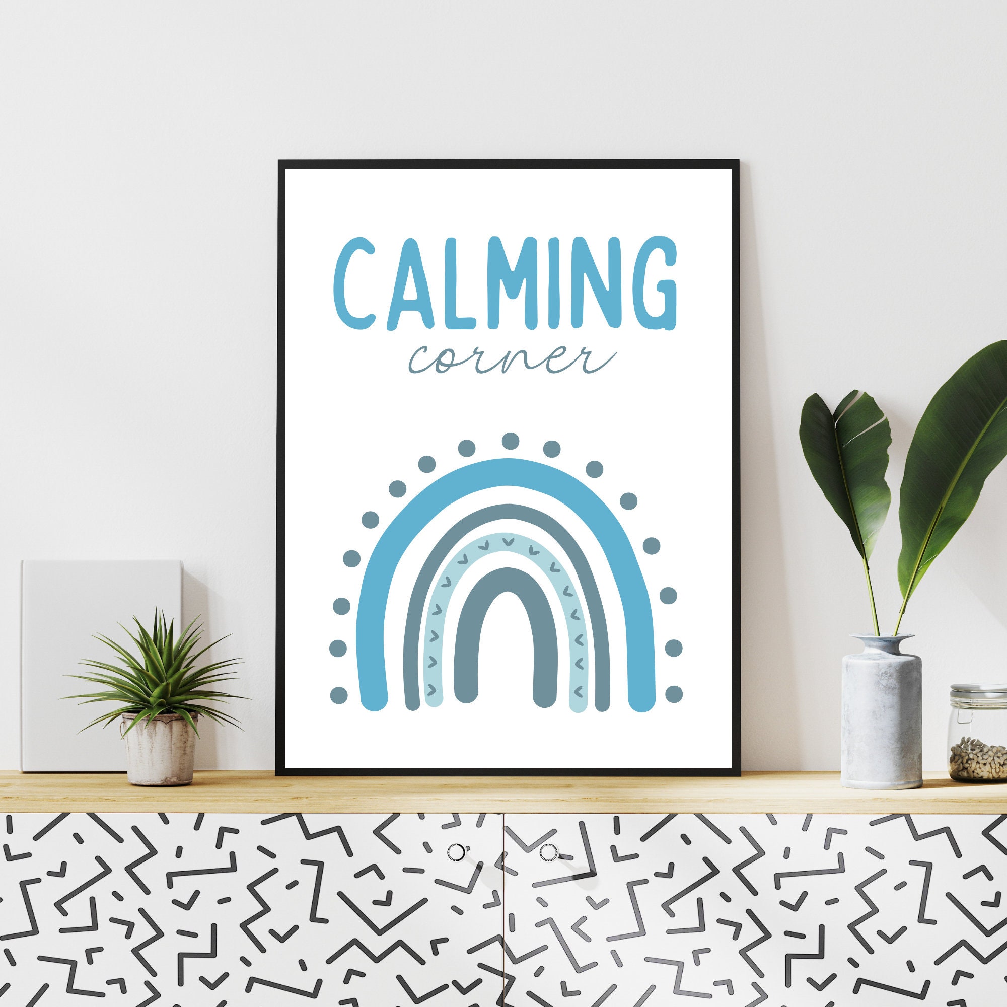 Calm Down Corner Printable Poster Sign, Calming Classroom Decor ...