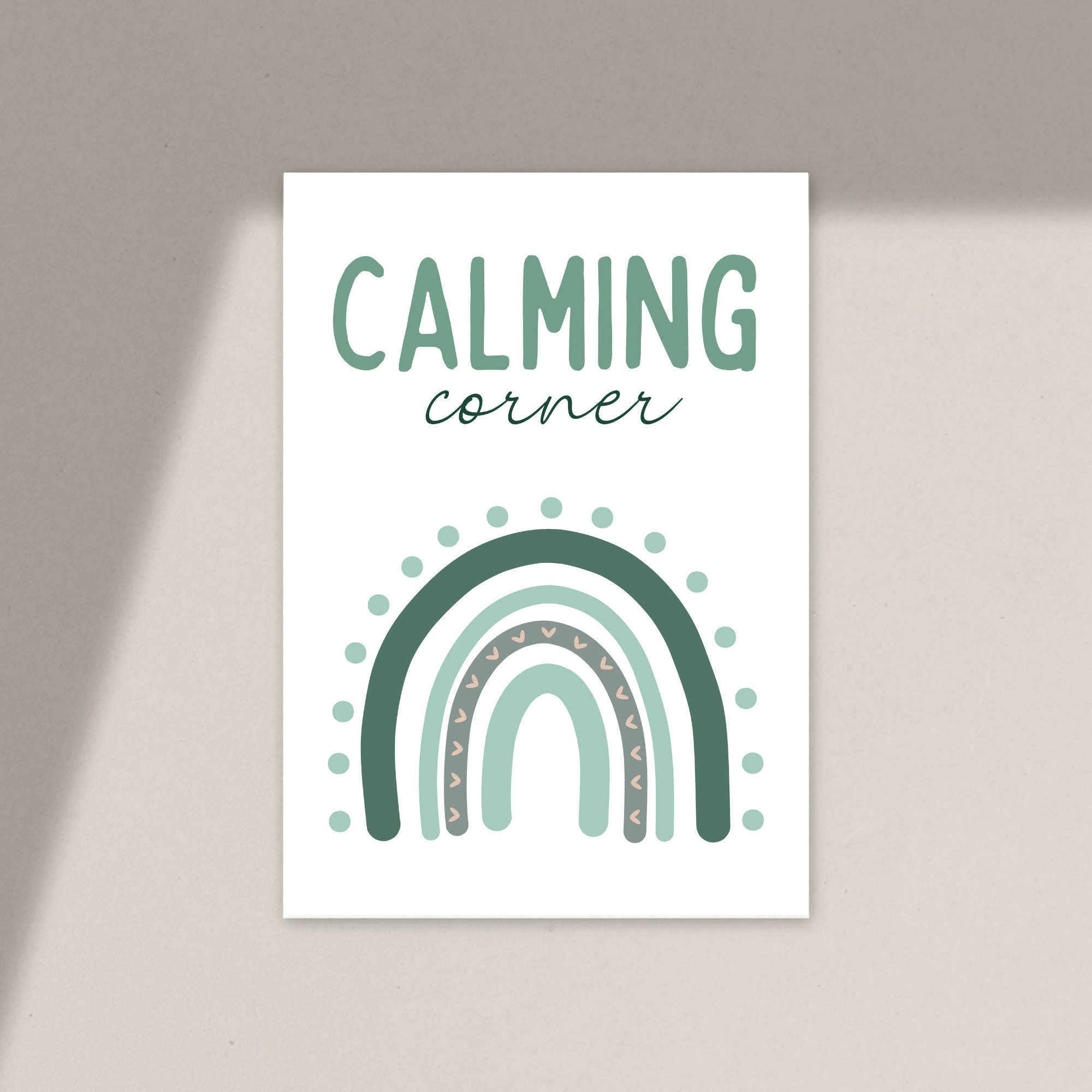 Calm Down Corner Printable Poster Sign, Calming Classroom Decor ...