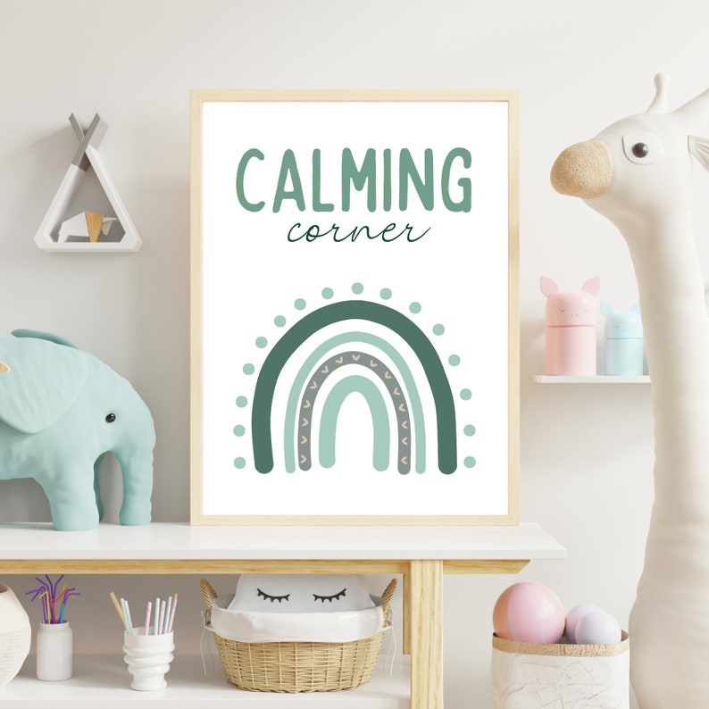 Calm Down Corner Printable Poster Sign, Calming Classroom Decor ...