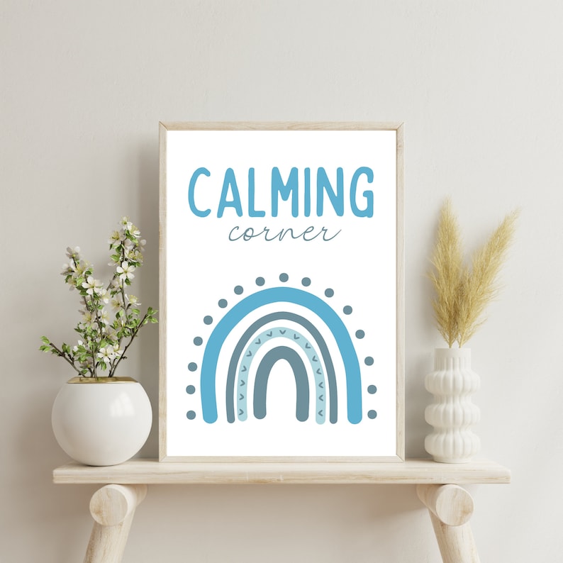 Calm Down Corner Printable Poster Sign, Calming Classroom Decor ...