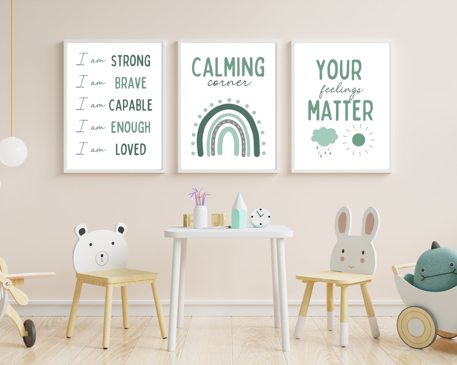 8 Calm Down Corner Posters Sign Kit Printables, Boho Classroom Playroom ...