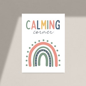 12 Calm Down Corner Posters Boho Playroom Decor Classroom Elementary ...