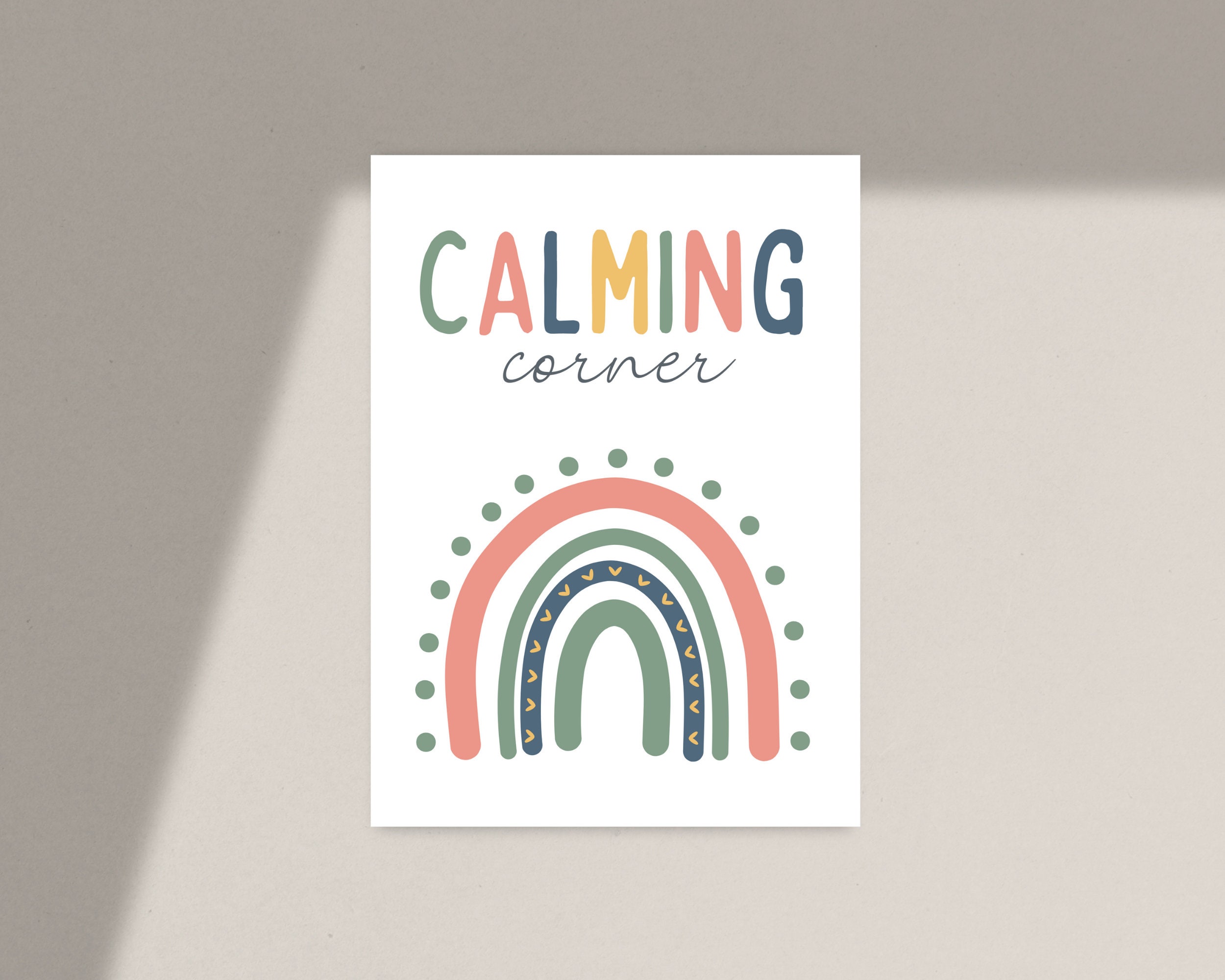 12 Calm Down Corner Posters Boho Playroom Decor Classroom Elementary ...