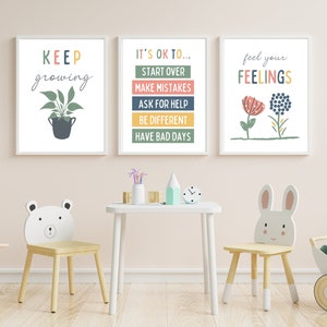20 Calming Corner Posters School Counselor Office Decor Therapy Boho ...