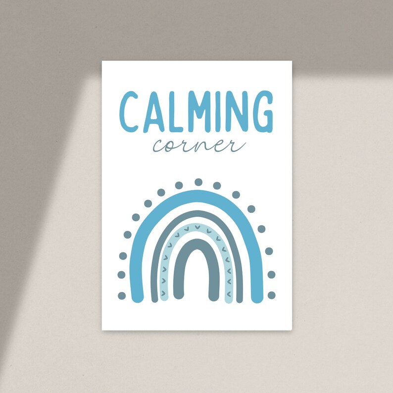 Calm Down Corner Printable Poster Sign, Calming Classroom Decor ...