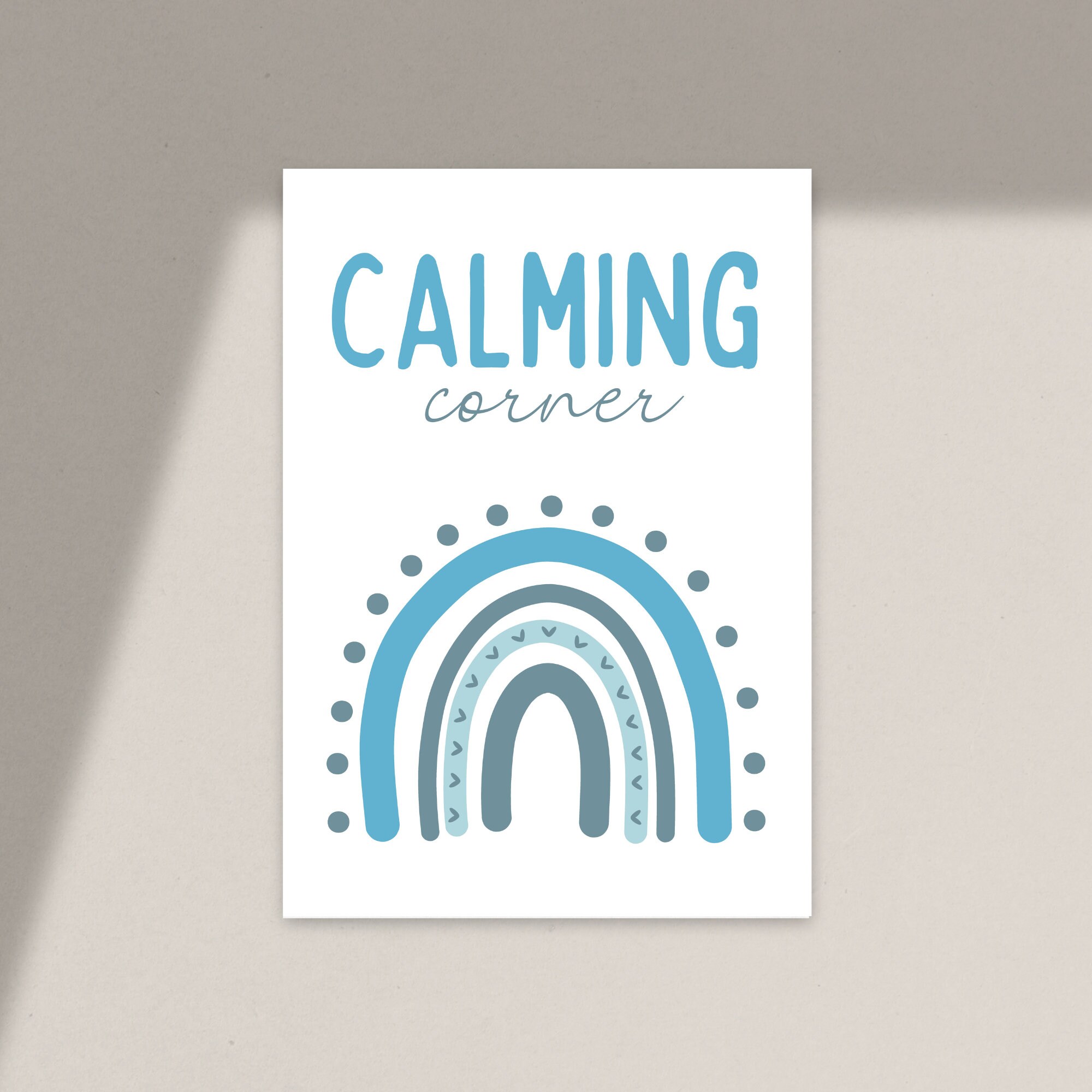 Calm Down Corner Printable Poster Sign, Calming Classroom Decor ...
