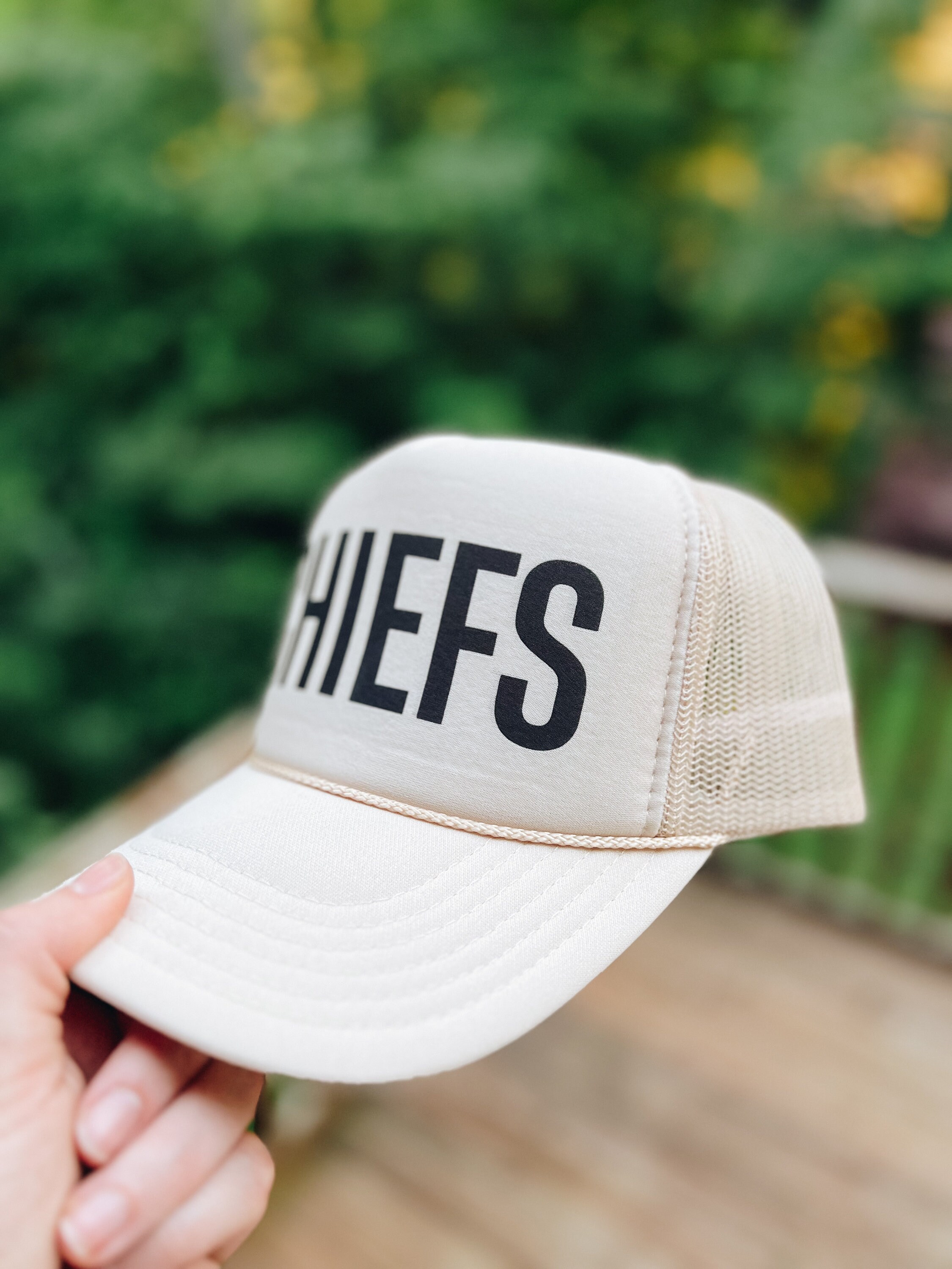 Chiefs Neutral Tan Trucker Snapback Hat, Kansas City Chiefs - Etsy