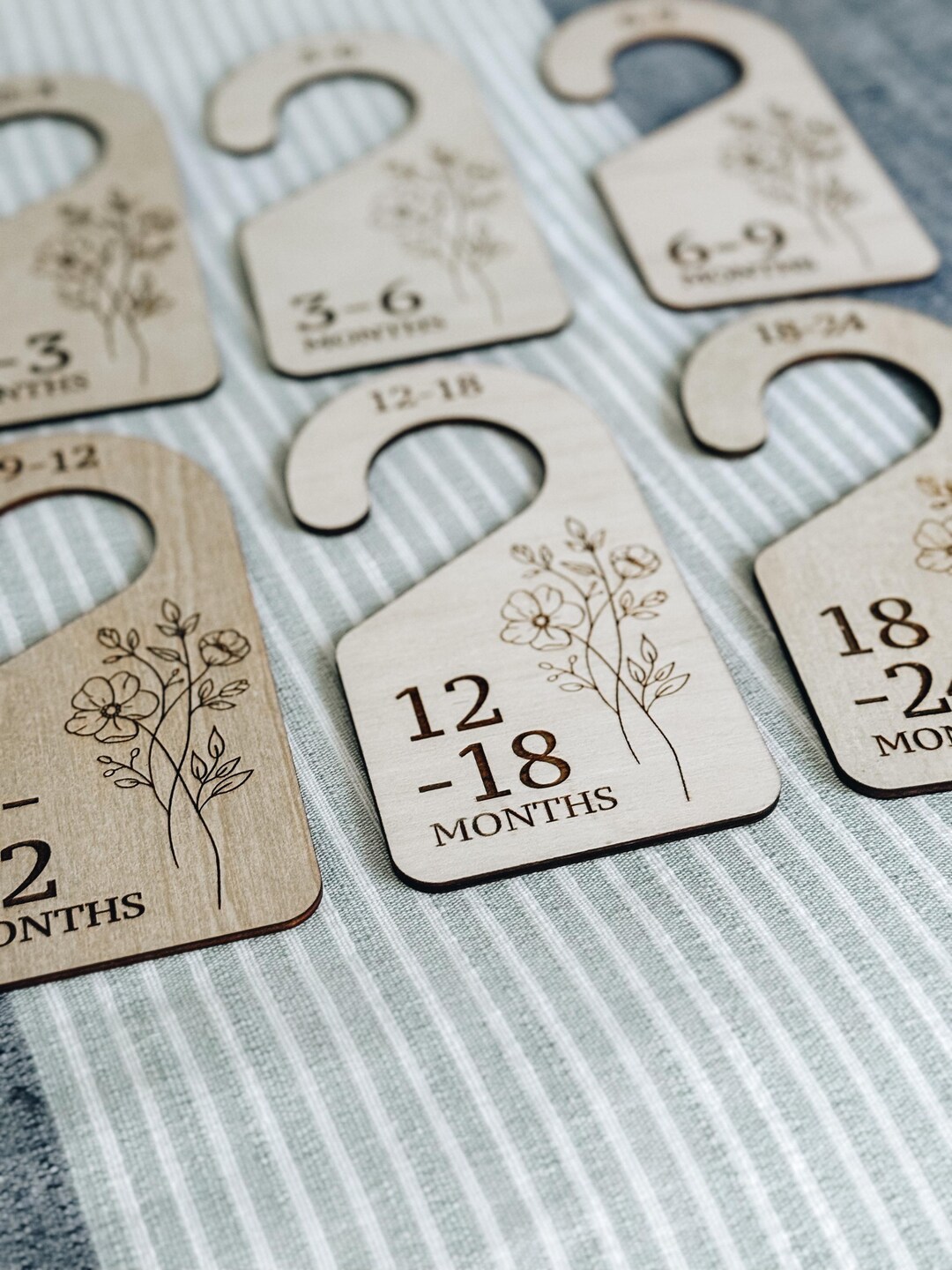 Wildflower Themed Closet Dividers, Baby Clothes Organizer, Newborn to ...