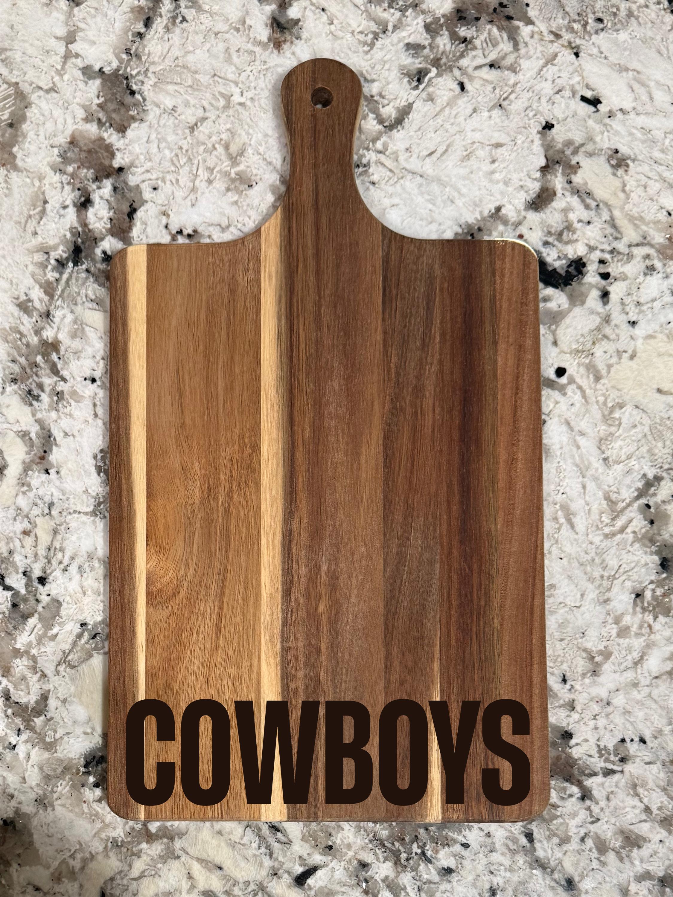 NFL Team Charcuterie Board, Custom Football Cutting Board, Personalized ...
