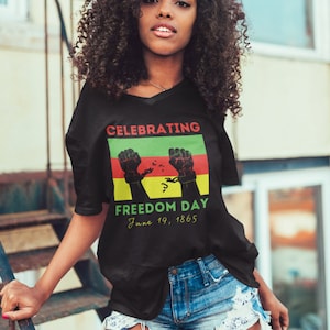 Celebrating Freedom Day Shirt, Juneteenth 1865 Shirt, Black History ...