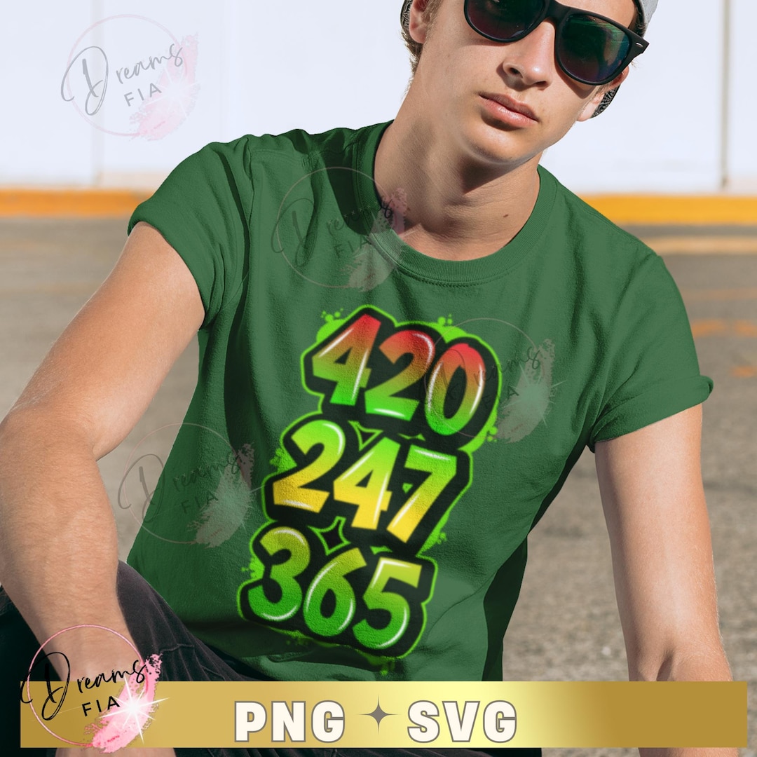 420 Graffiti Art, Cannabis Airbrush Design (PNG, SVG) - Etsy