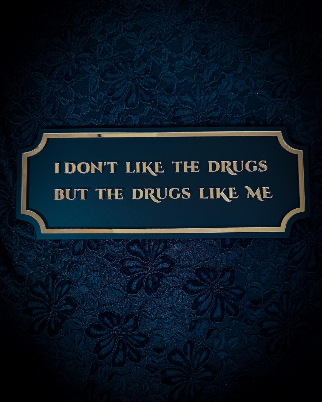 Mirror Acrylic Goth Word Plaque: Dark Academia Gallery Wall Art - Etsy