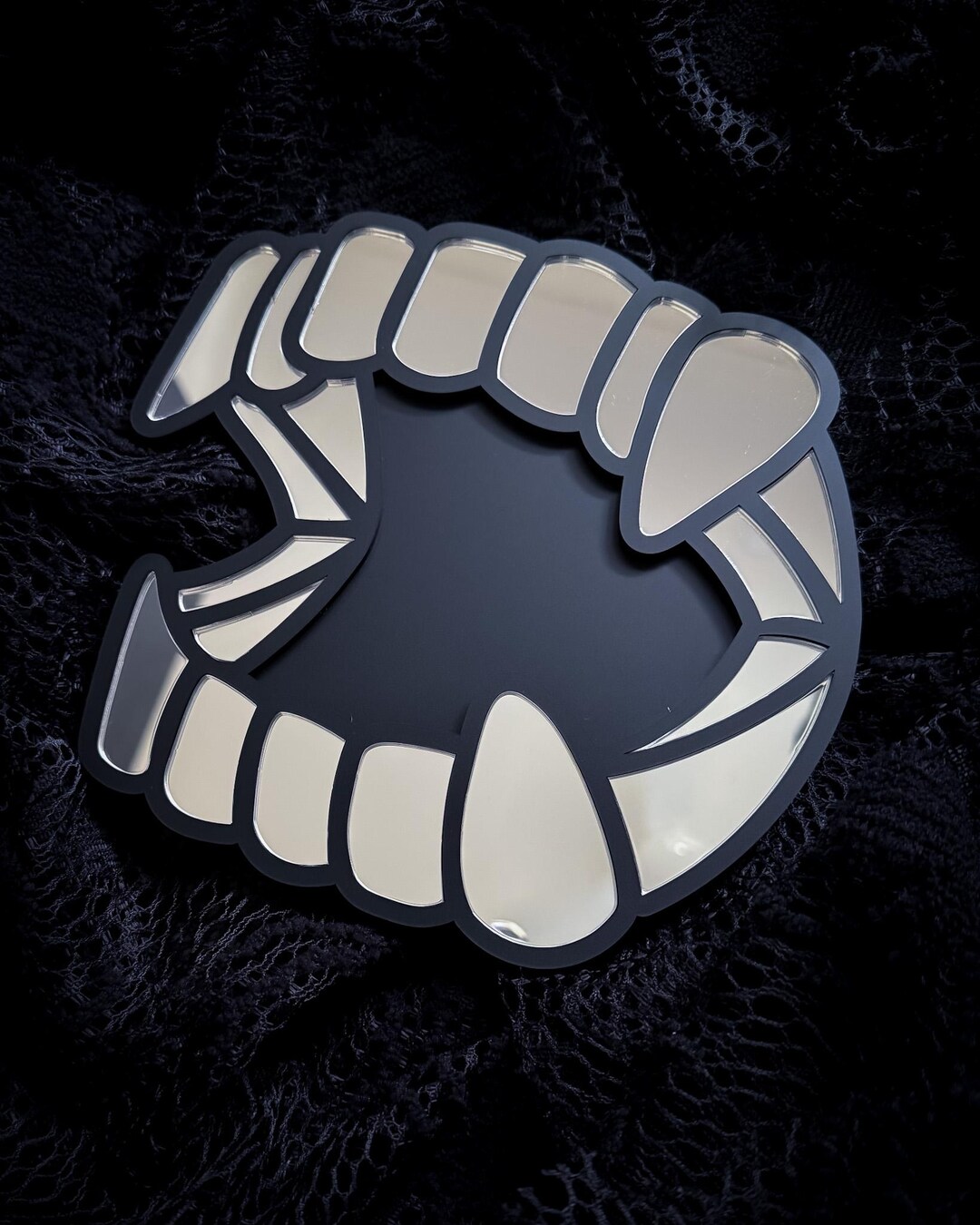 Retro Vampire Teeth Wall Art: Gothic Fangs | Vampire Halloween Décor - Etsy