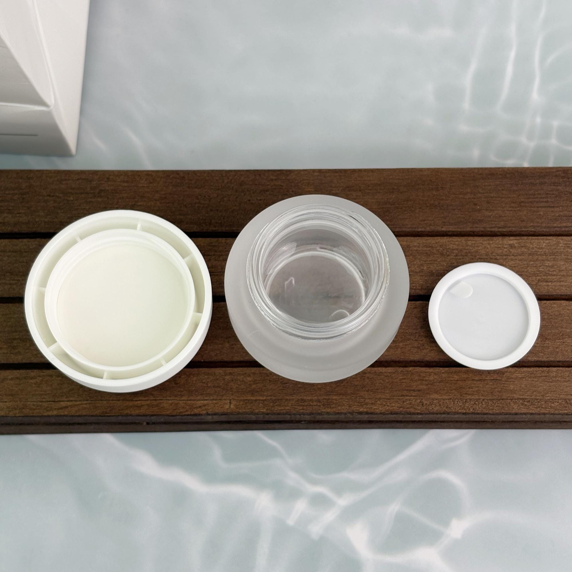 Frosted Glass Lotion, Spray & Cream Jar, Minimalist Cosmetic Packaging ...