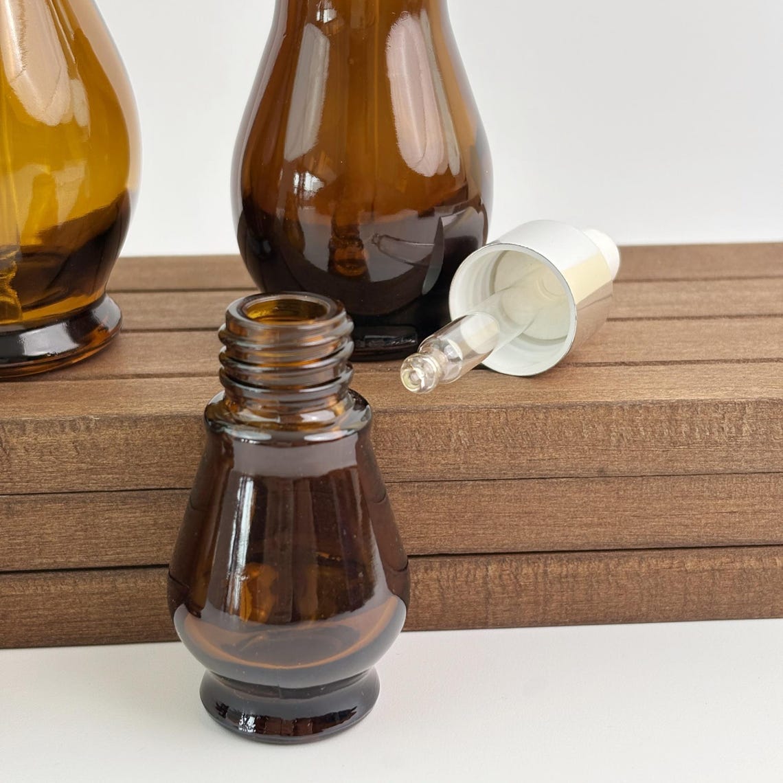 UV Protection Container for Essential Oils, DIY Skincare, Amber Glass ...
