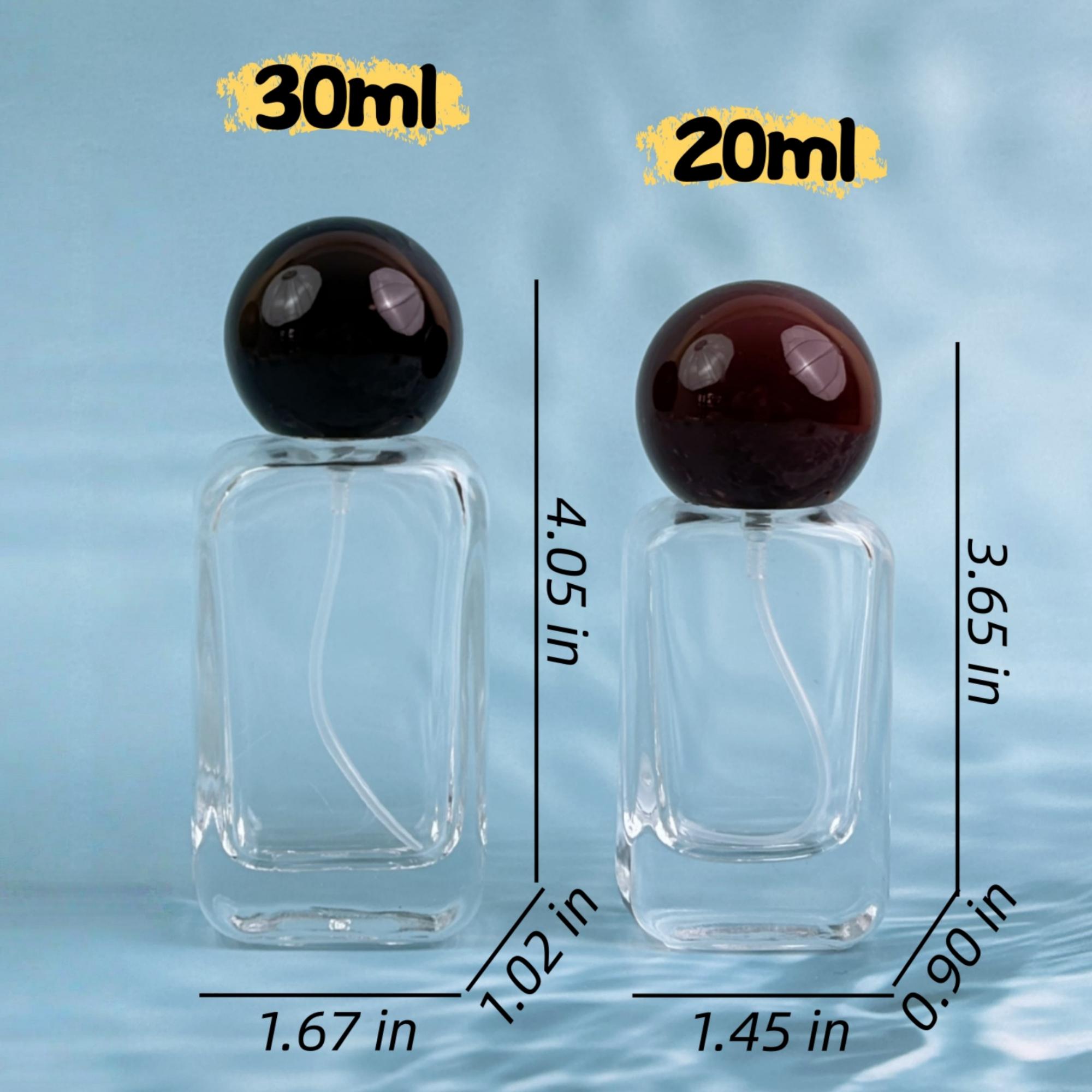 Elegant Glass Clear Spray Bottles With Colorful Sphere Caps ...