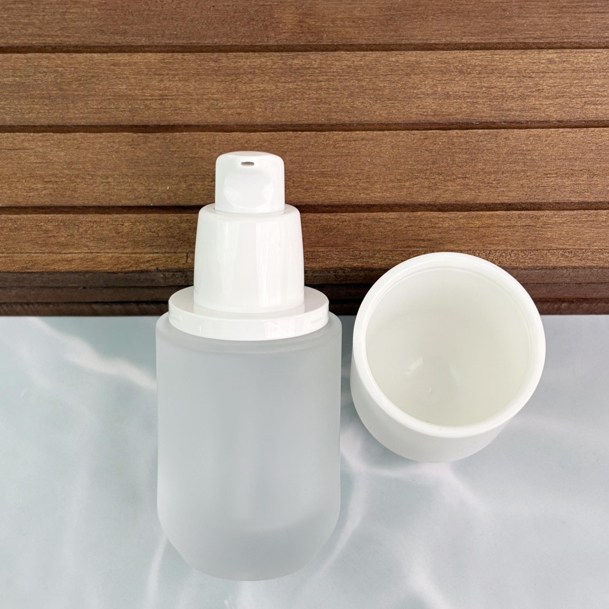 Frosted Glass Lotion, Spray & Cream Jar, Minimalist Cosmetic Packaging ...