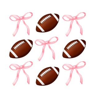 Football Bows Digital Download - Etsy