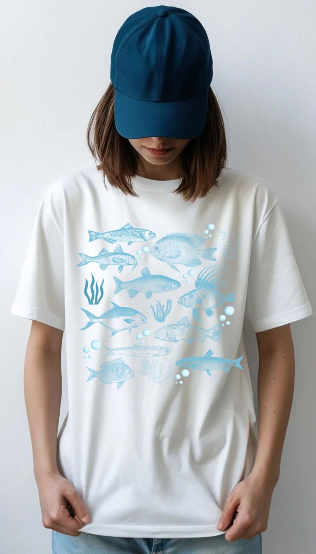 Vintage Fish Tattoo Style, Retro Fisher Shirt, Fish Shirt for Men ...