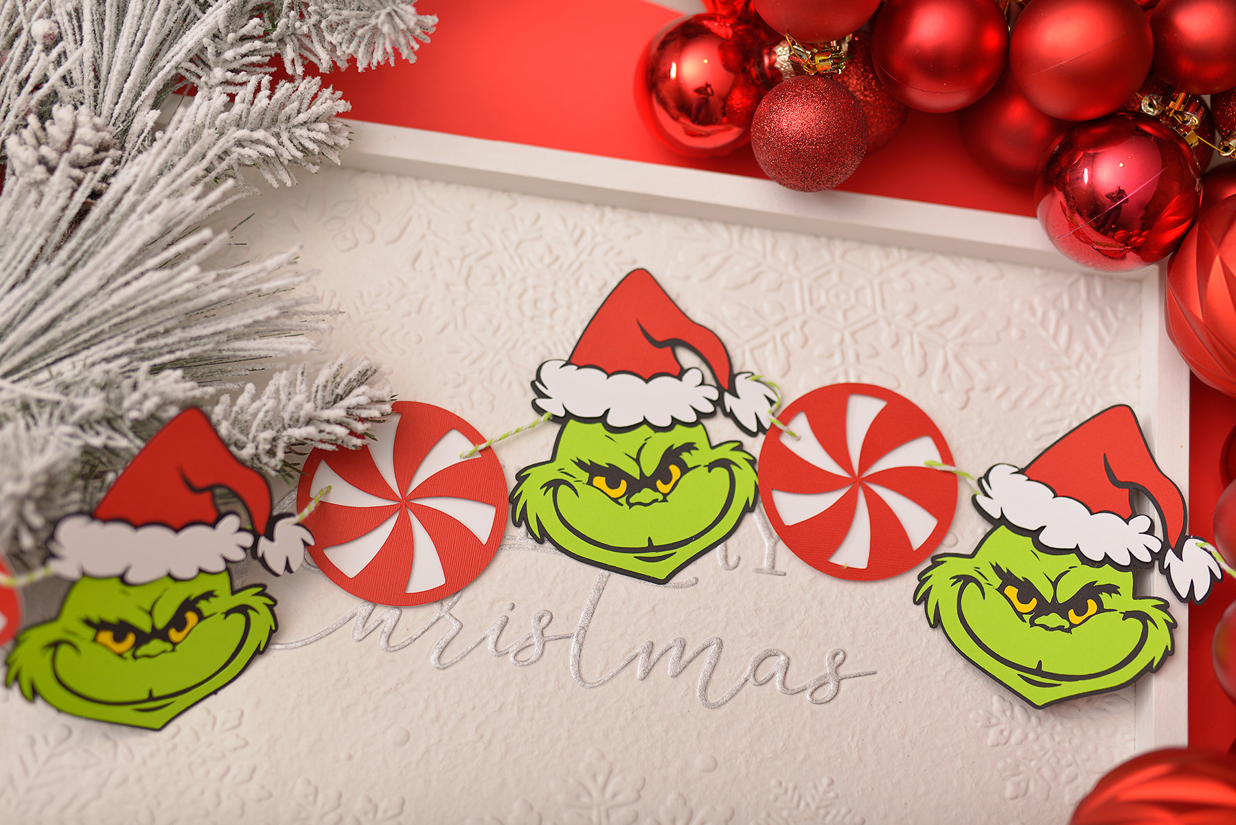 The Grinch Banner/garland - Etsy Canada