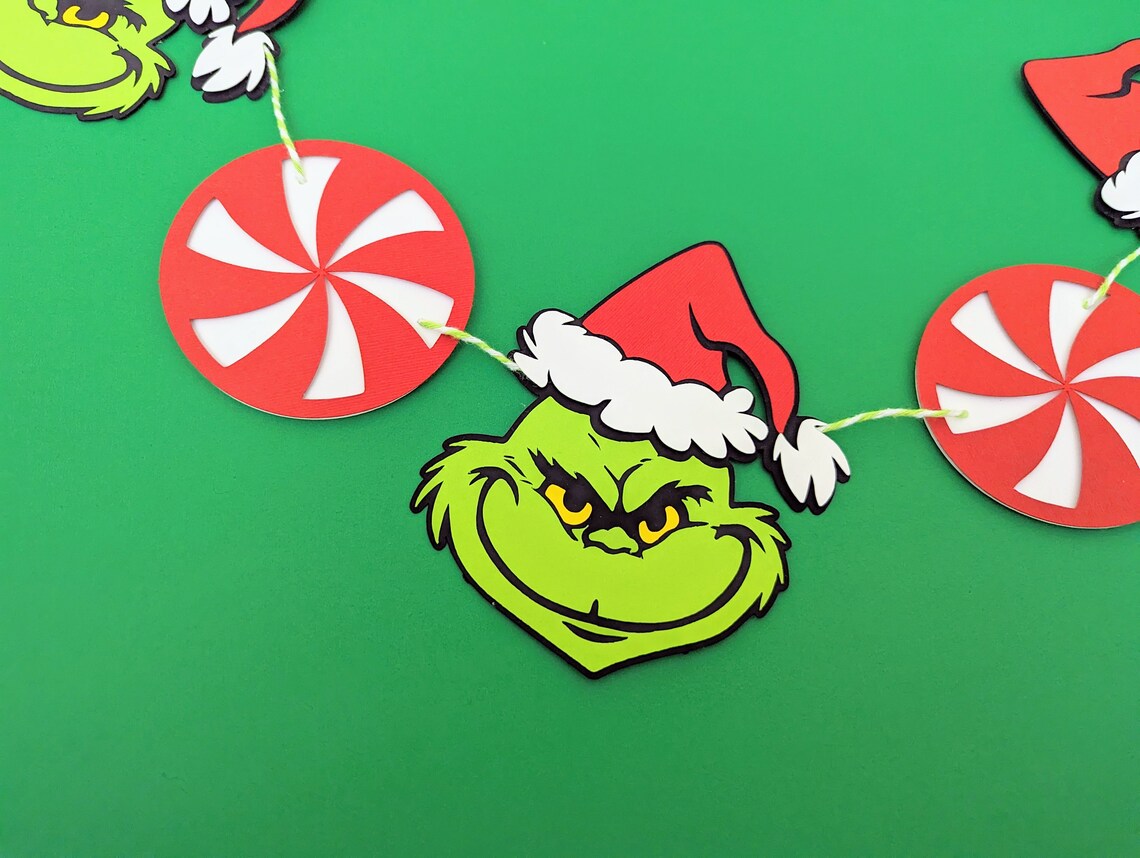 The Grinch Banner/garland - Etsy Canada