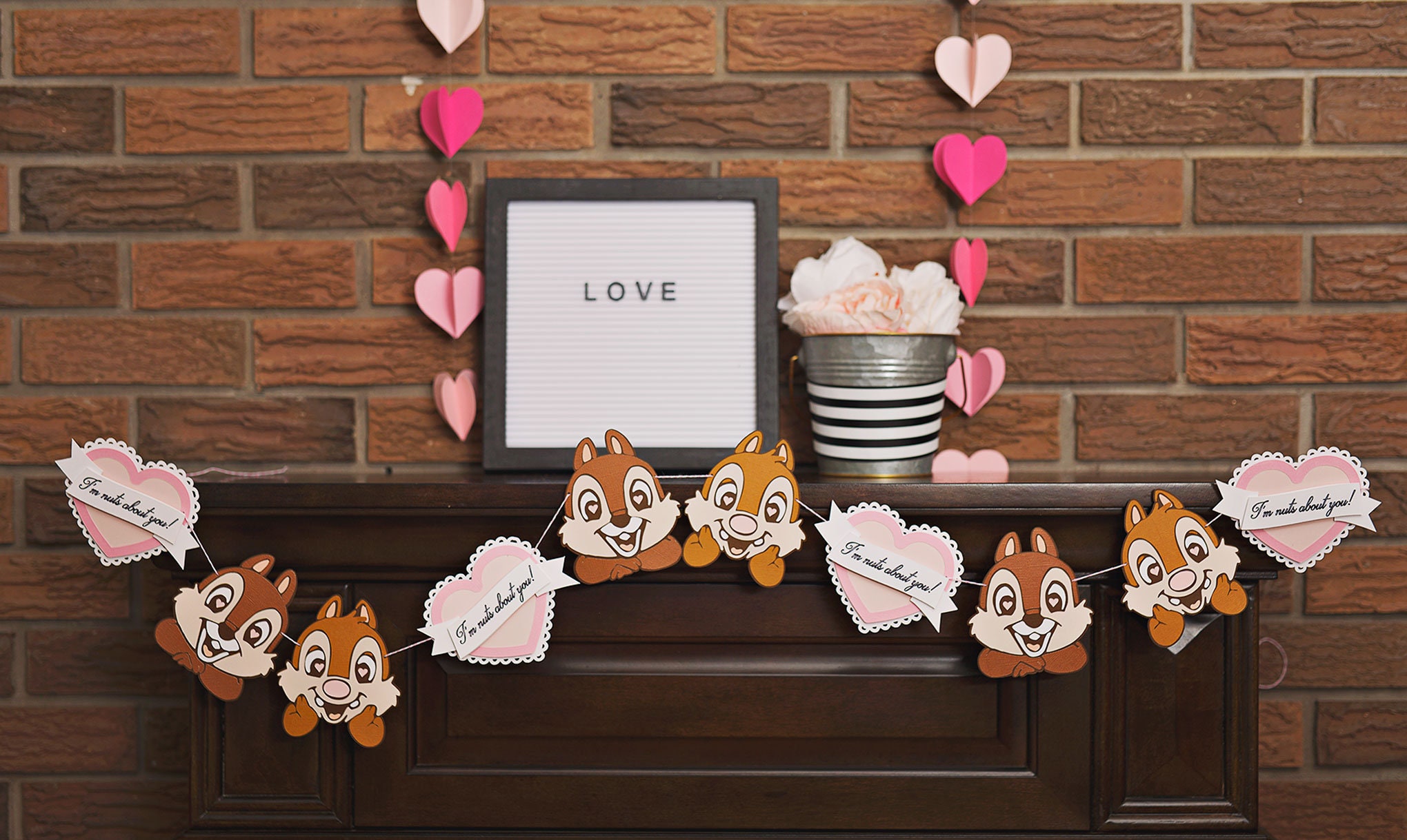 Chip and Dale Valentine's Banner/garland - Etsy