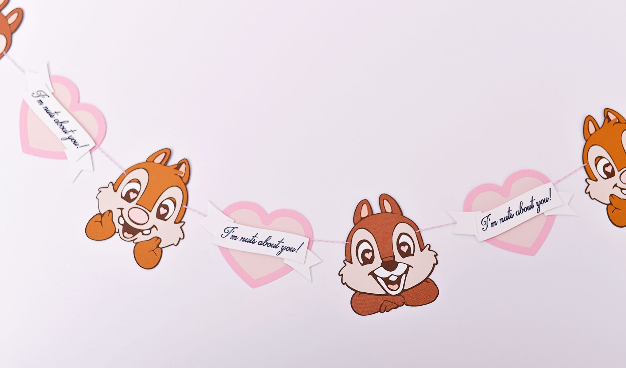 Chip and Dale Valentine's Banner/garland - Etsy