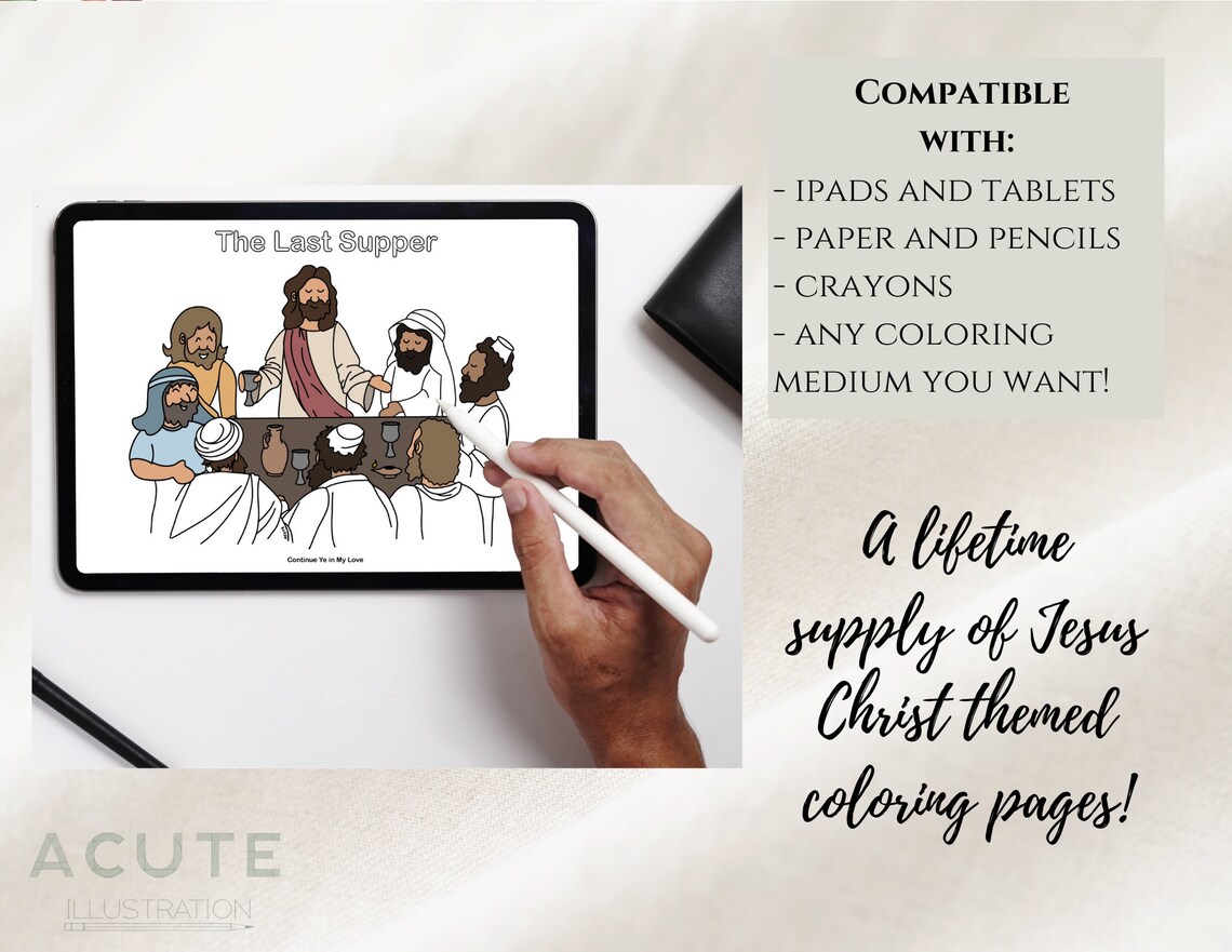Jesus Christ Coloring Book Bible Coloring Book - Etsy