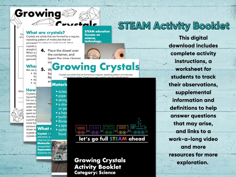 STEAM Activity Growing Crystals - Etsy