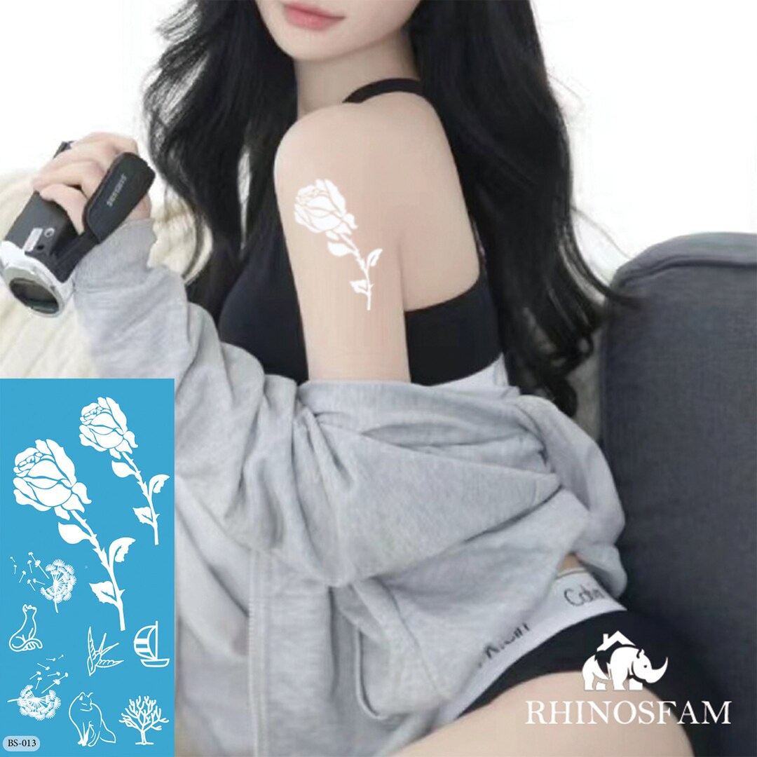 Temporary Tattoos, Minimalistic Monochrome Tattoos, Music Festival ...