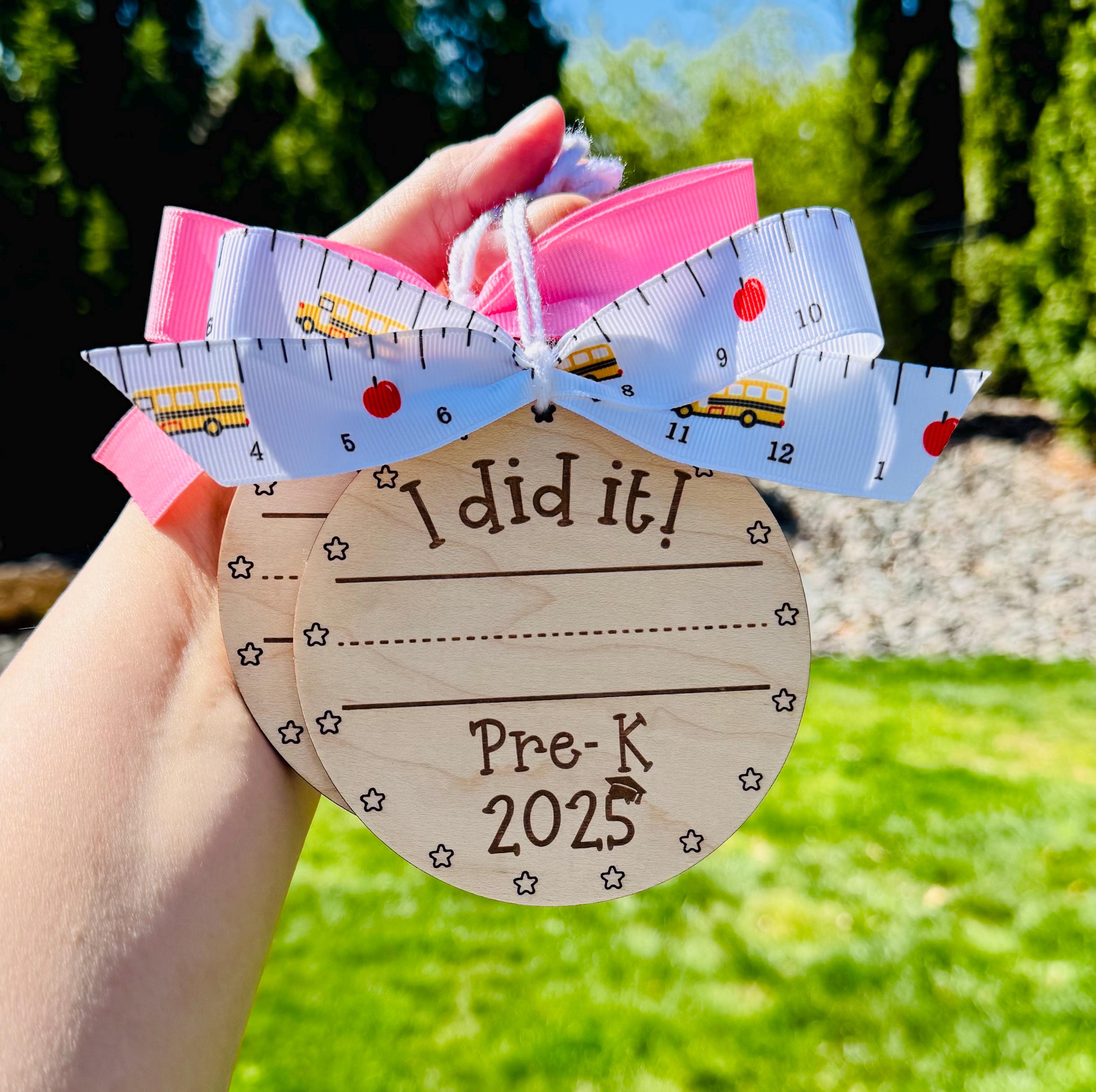 Kindergarten Preschool Pre-k Lanyard Ornament Graduation Keepsake ...