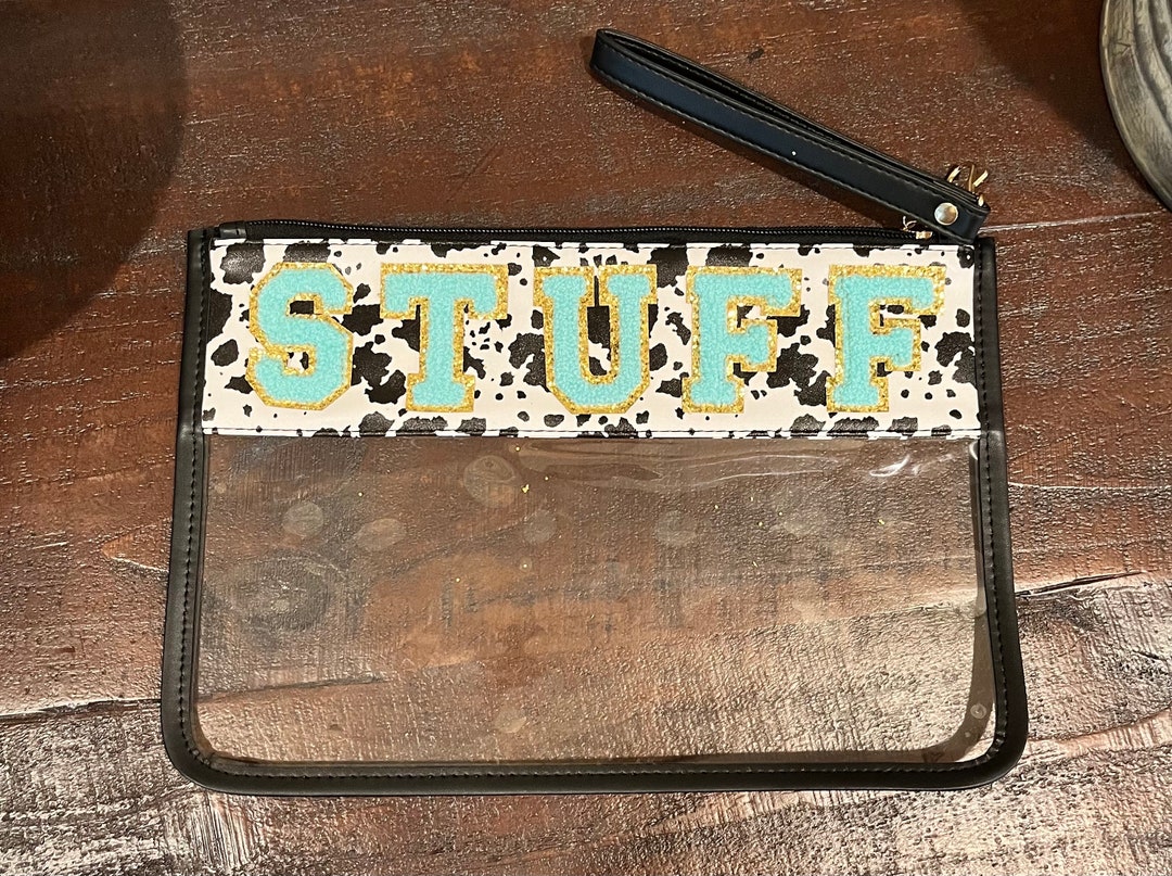 Cow Print Stuff Pouch - Etsy
