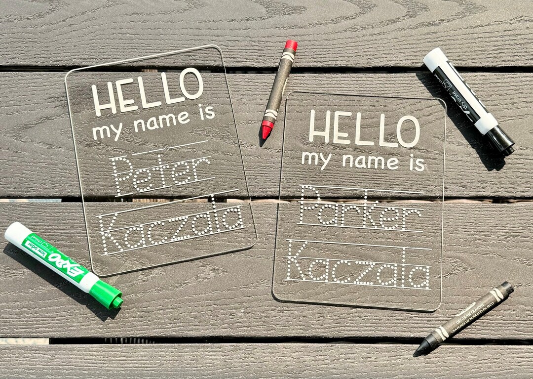 Name Tracing Board | Dry Erase Letter Practice | Gift for Toddler ...