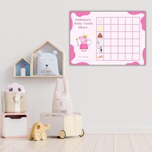 Pink Peppa Potty Training Chart - Fun Reward Chart for Kids, Toilet ...