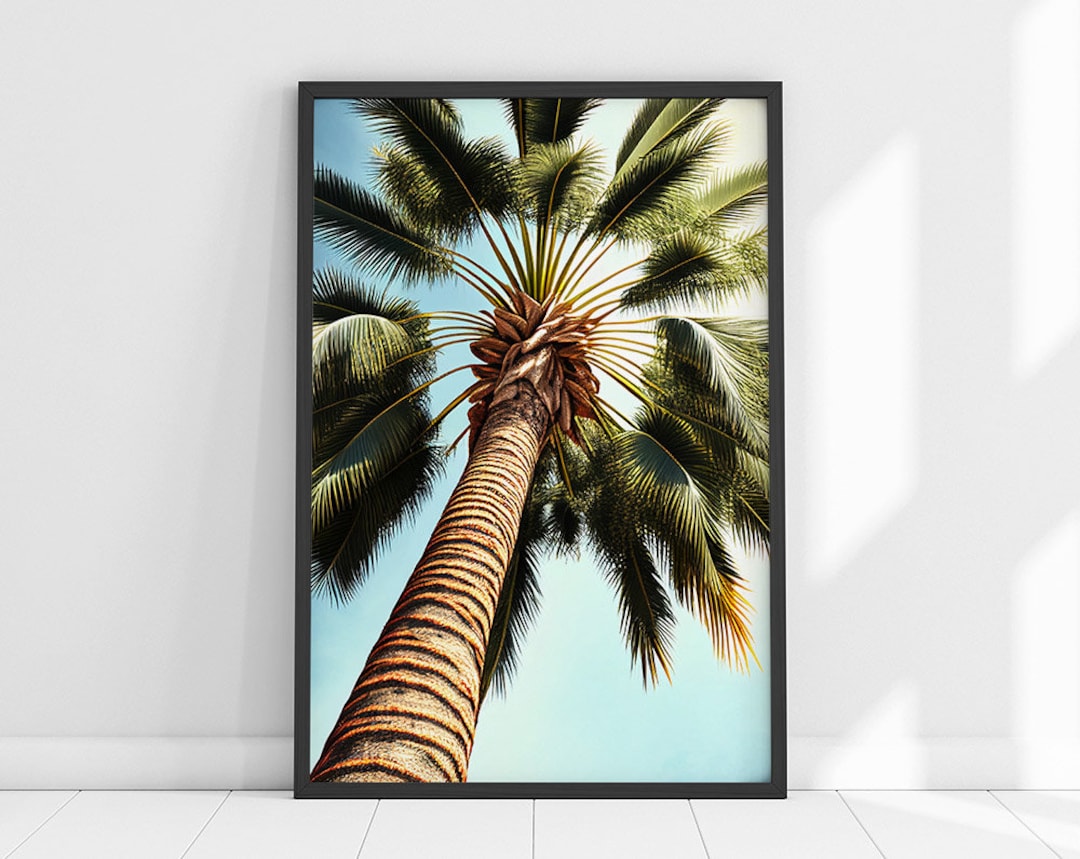 Palm Tree Poster Tropical Art Palm Tree Digital Download Palm Tree ...