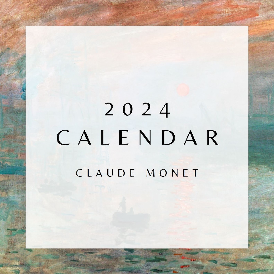 Claude Monet 2024 Tabletop Calendar - Etsy Canada