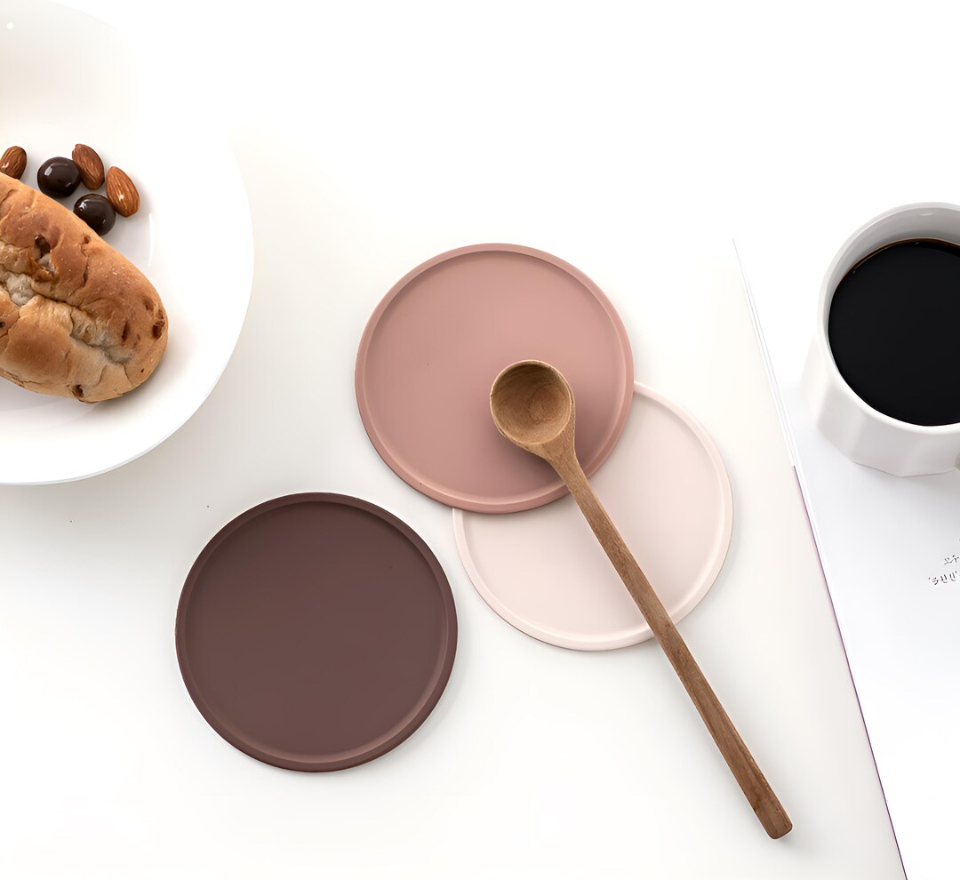 Personalized Silicone Coasters: Custom Logo, Corporate Gift, Round ...