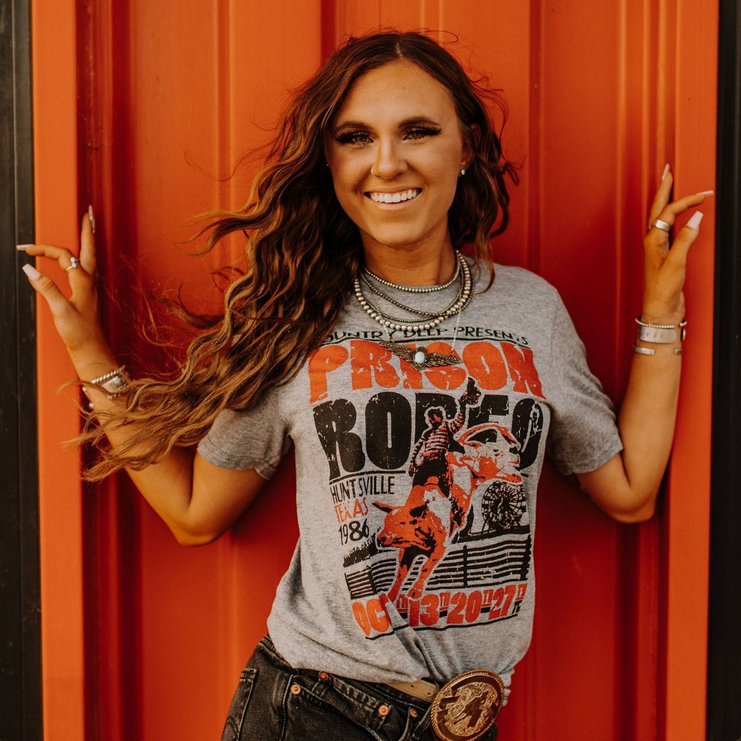 Prison Rodeo Graphic Tee - Etsy Prison Rodeo Graphic Tee - Etsy