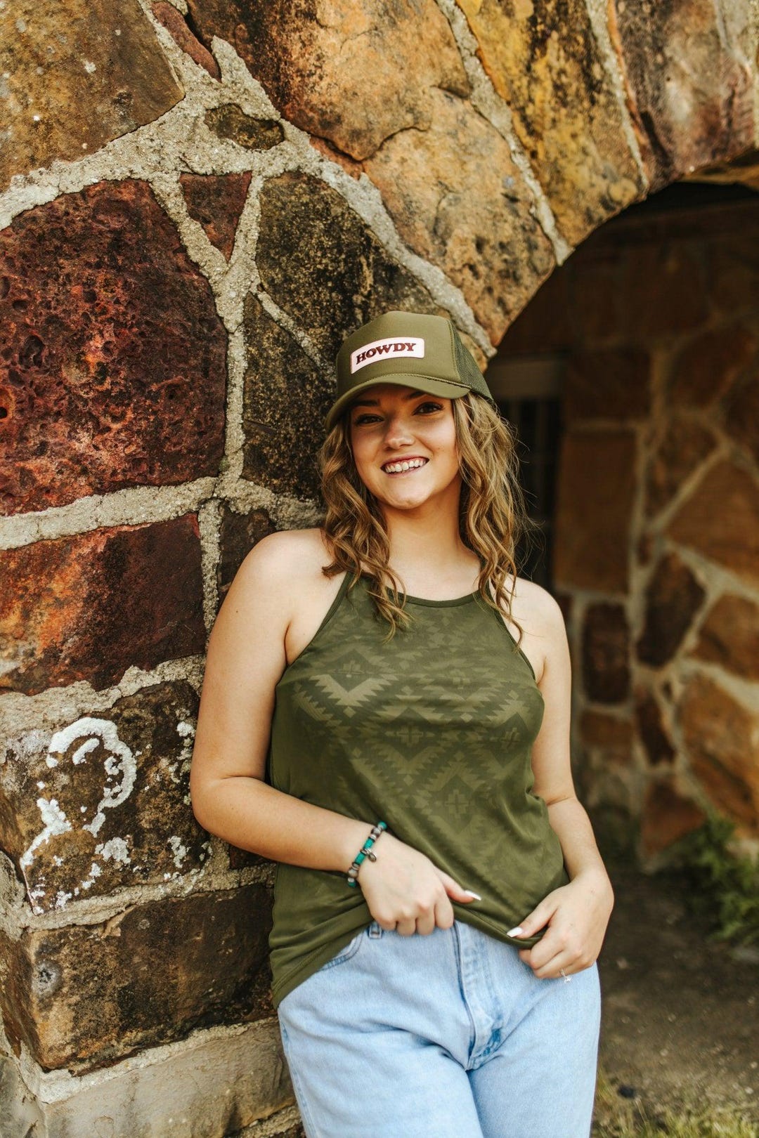 Women's Howdy Brown Trucker Cap | Retro Snapback Hat | Casual Headwear ...