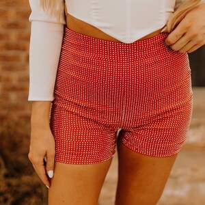 Rhinestone Studded Rodeo Shorts - Etsy
