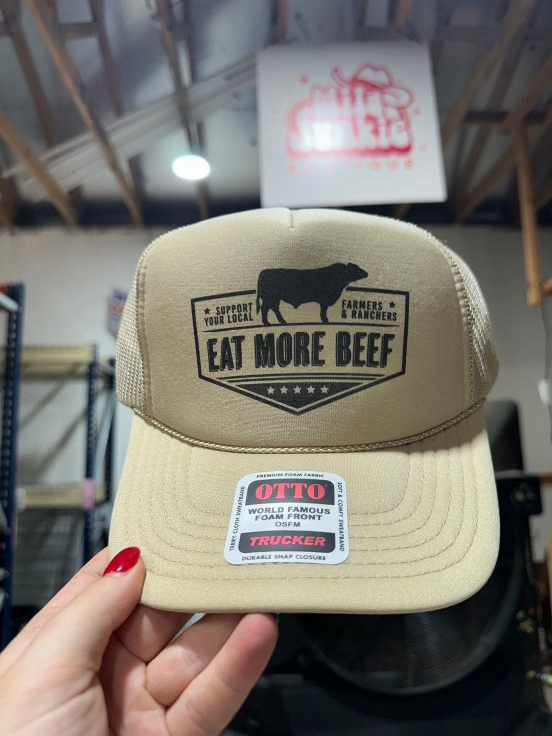 Farmers & Ranchers Eat More Beef Trucker Hat - Etsy