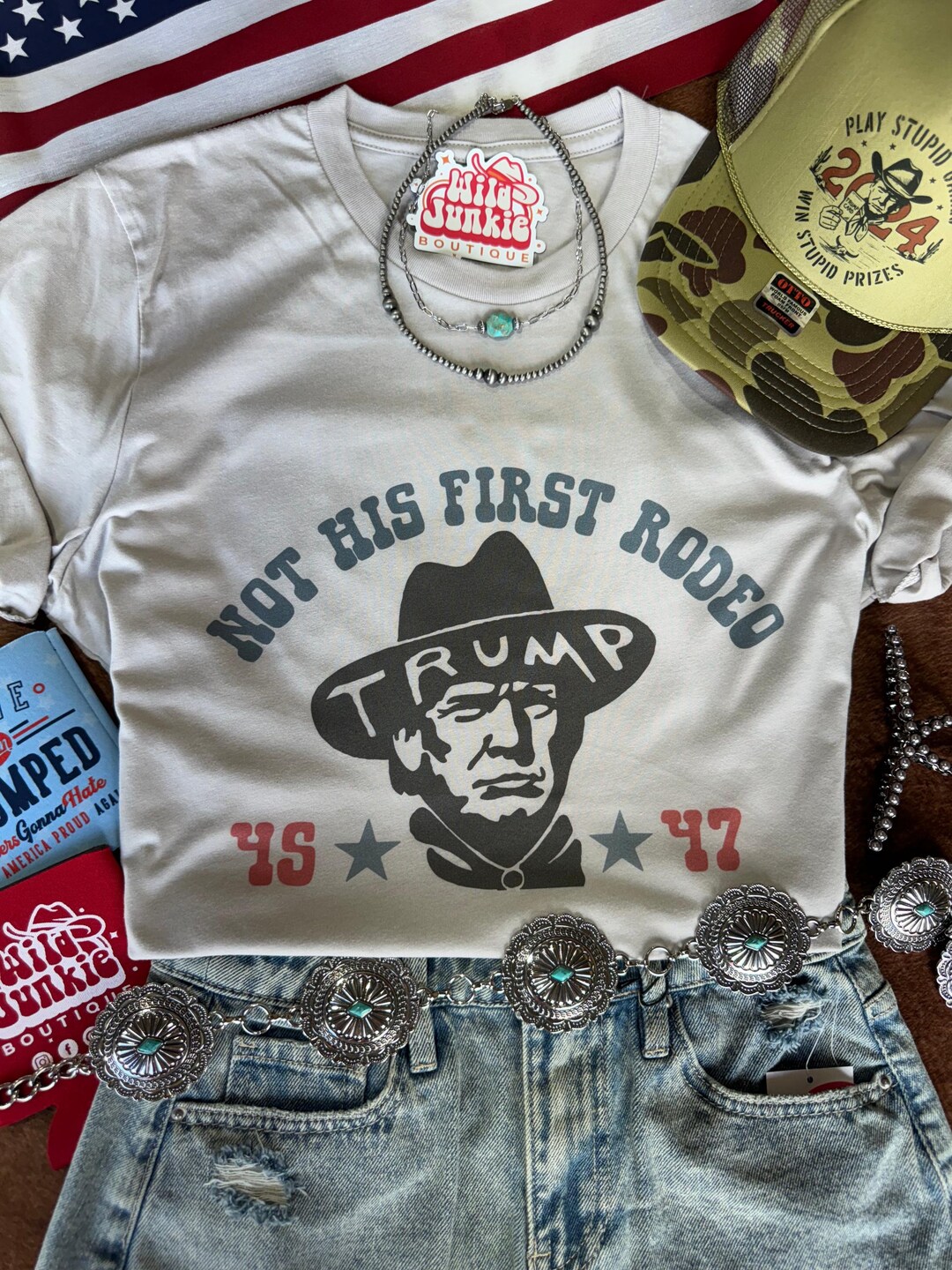 Not His First Rodeo Trump Graphic Tee - Etsy