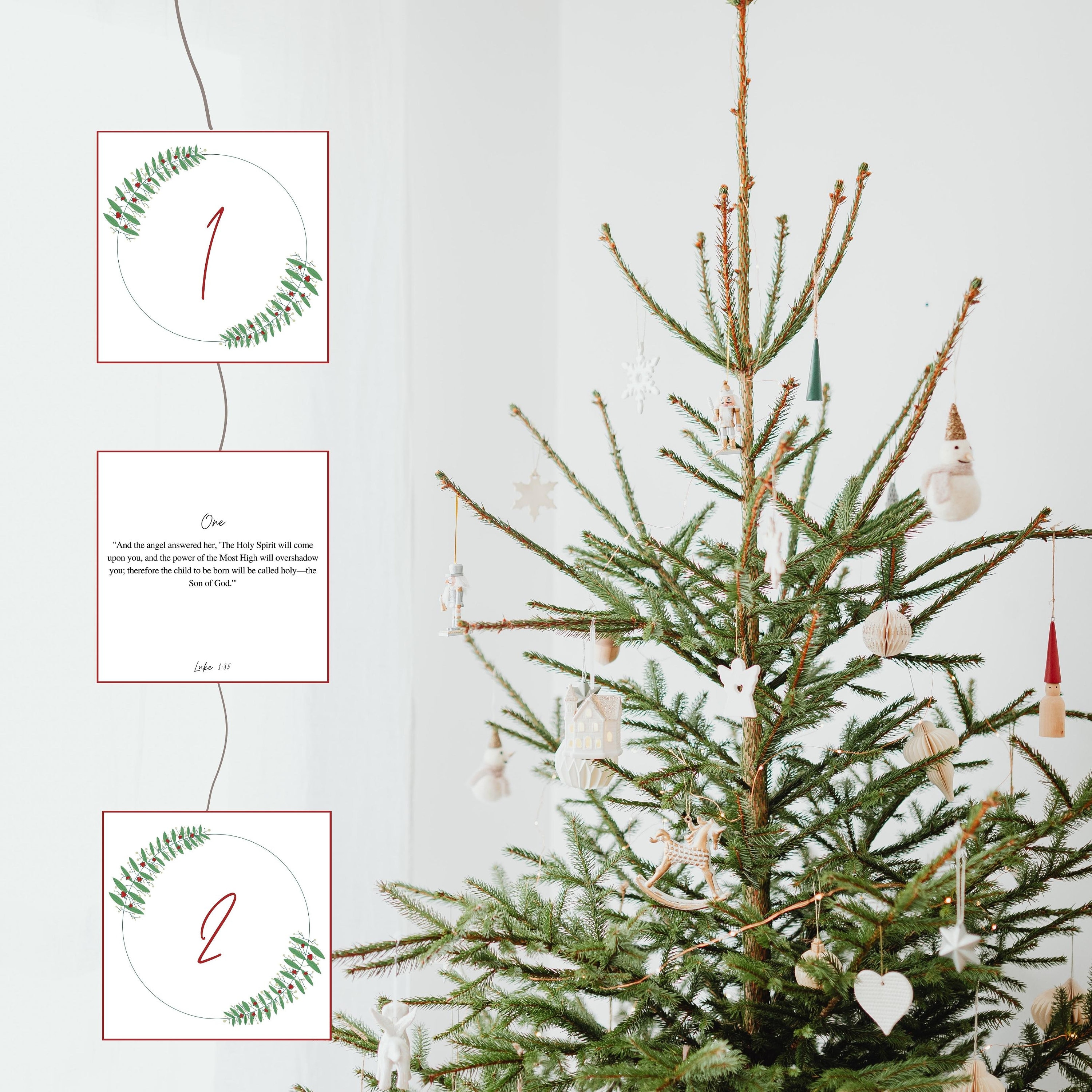 SCRIPTURE ADVENT CALENDAR | Printable Cards - Etsy