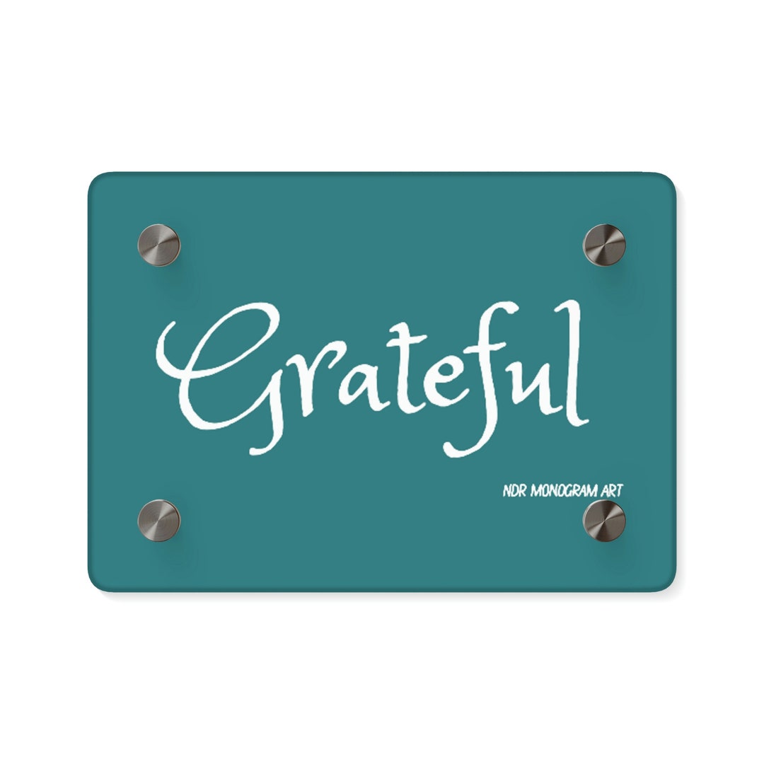 Mini Grateful Acrylic Sign Wall Panel - Etsy