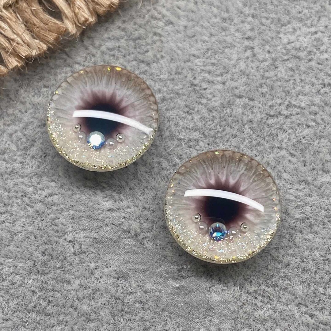Crystal Blythe Eye Chips With Swarovski Crystal/handmade Blythe Eyechips/realistic Blythe Eyes ...