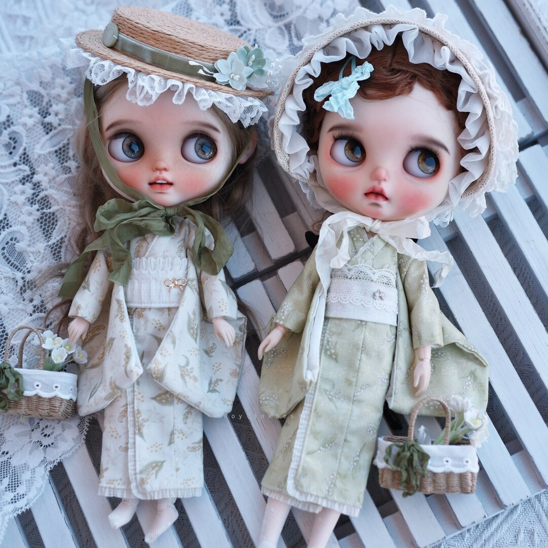 3 Color Kimono Neo Blythe Doll Clothes Ob24 Ob22 Azone,1/6 Bjd Doll ...