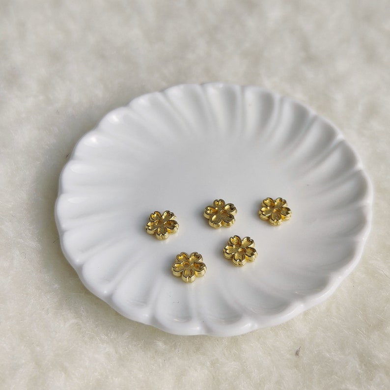5mm Gold Flower Buttons Micro Mini Buttons Tiny Buttons Doll - Etsy