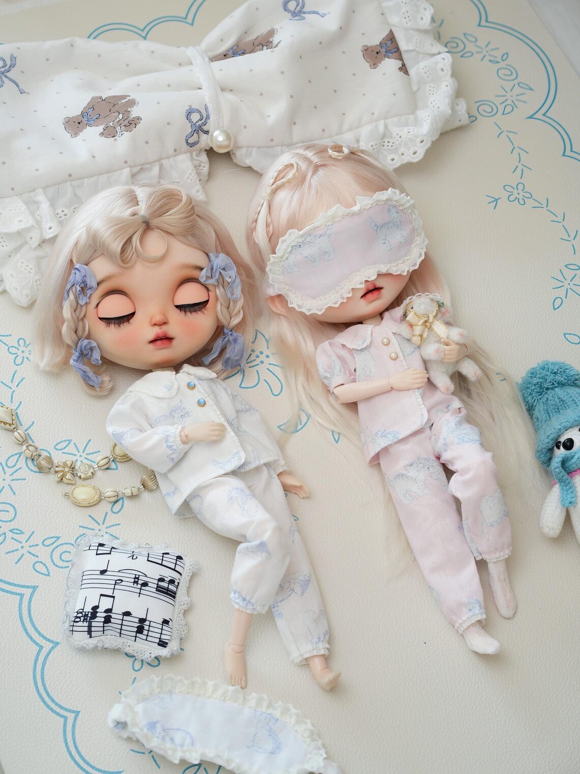 Kitten Pajamas, Blythe Doll Clothes, BJD Doll Outfit - Etsy