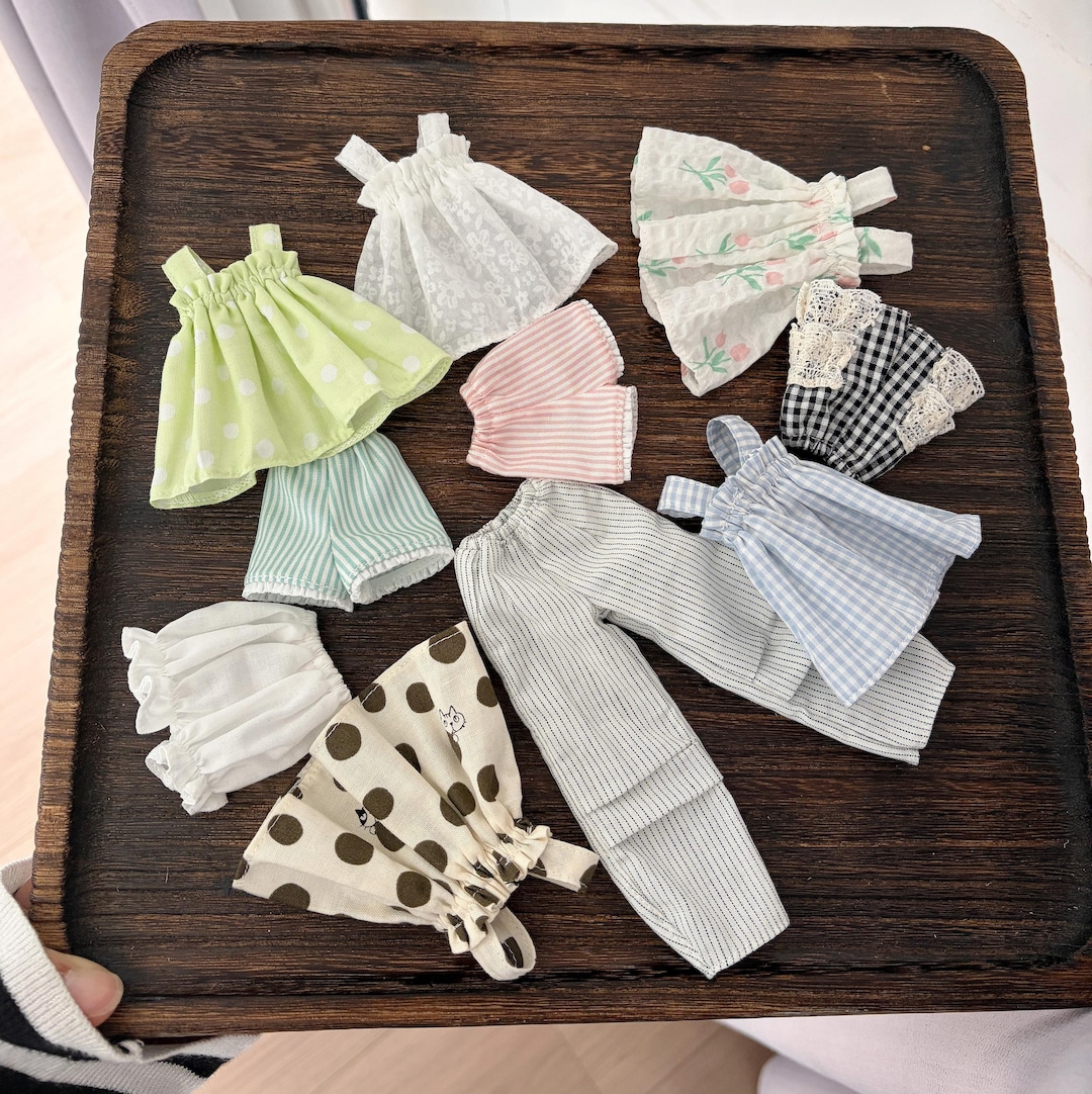Mini Doll Outfit Pack/blythe Assorted Fashion Outfits/casual Daily Wear ...
