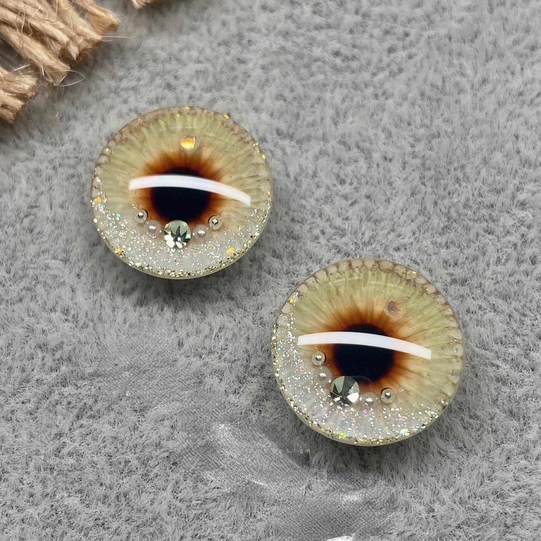 Crystal Blythe Eye Chips With Swarovski Crystal/handmade Blythe Eyechips/realistic Blythe Eyes ...